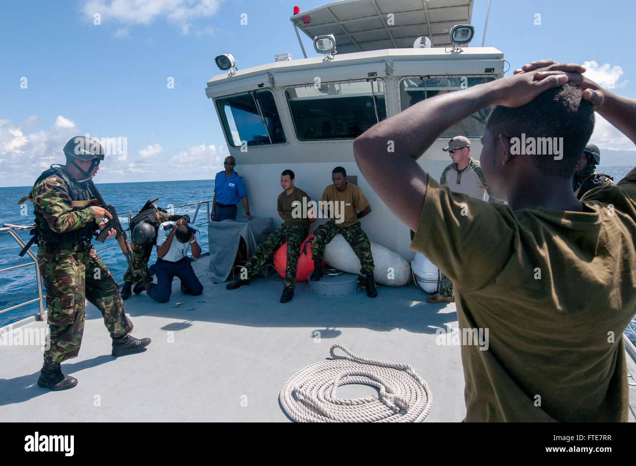 During Exercise Cutlass Express 2013, Seychelles Coast Guard members ...