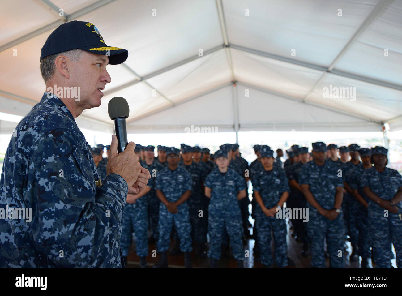 140725-N-AW206-081 GAETA, Italy (July 25, 2014) - Adm. Mark Ferguson ...