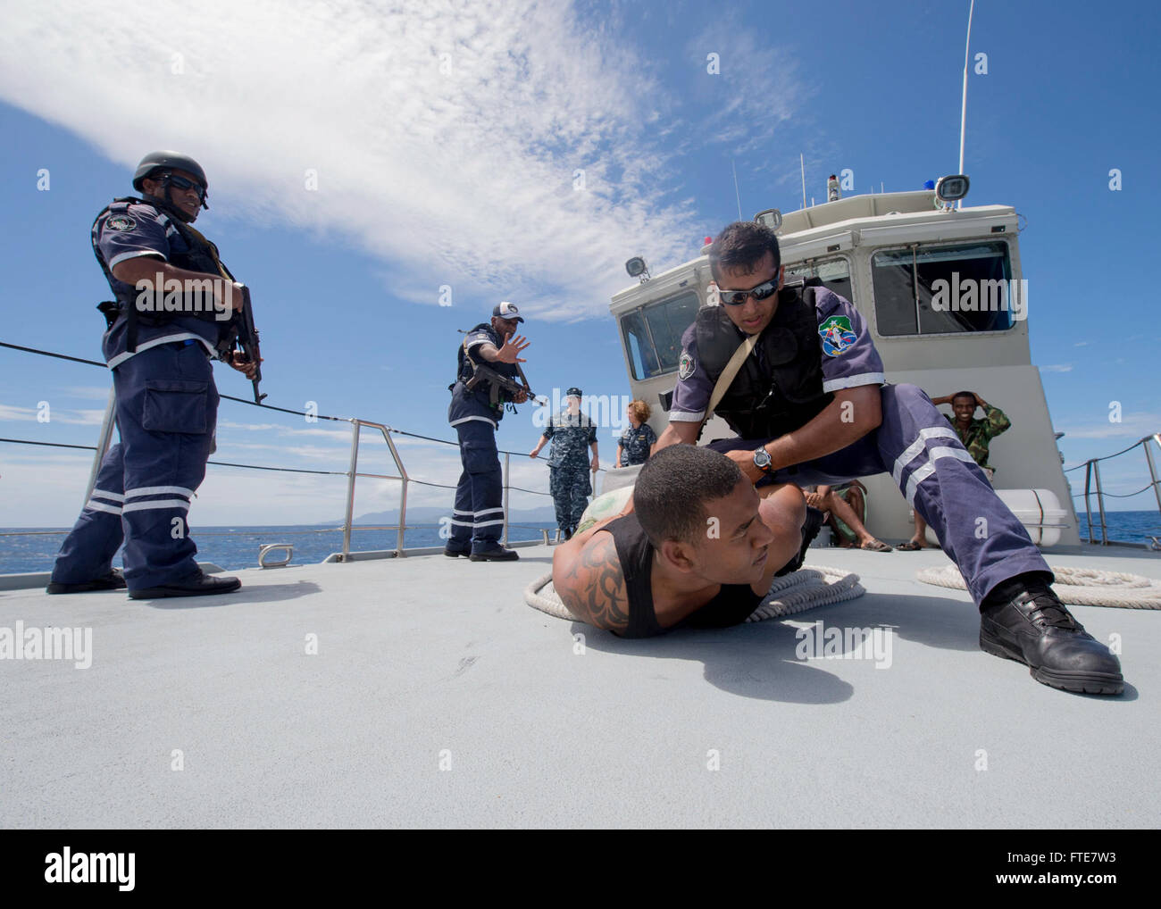 During the Cutlass Express 2013 exercise, held on November 16, 2013 ...