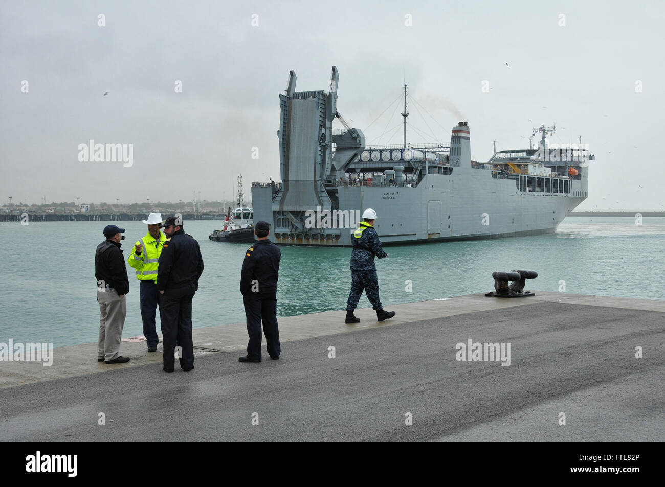 The MV Cape Ray (T-AKR 9679), a container ship modified for chemical ...