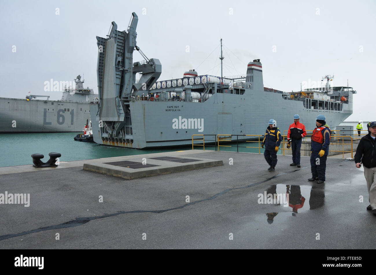 The container ship MV Cape Ray (T-AKR 9679) arrives at Naval Station ...