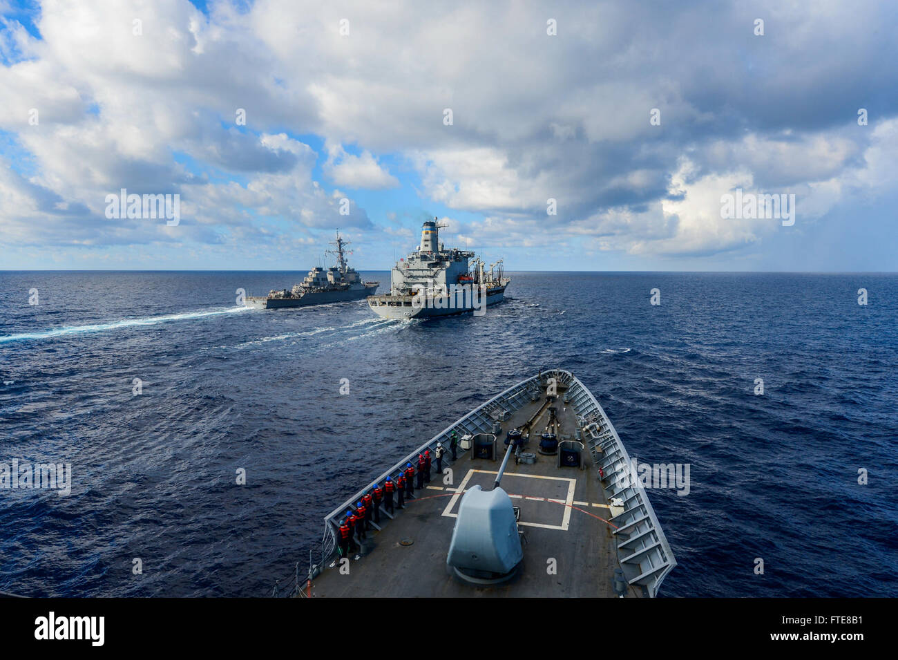 This image shows the USS Ramage (DDG 61) and USS Monterey (CG 61 ...