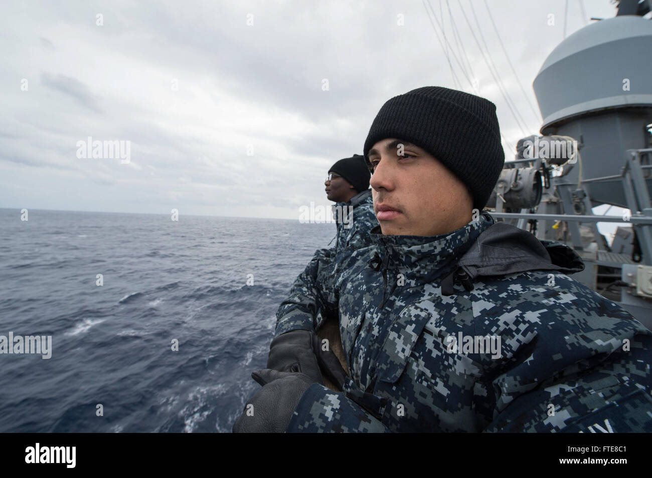 131208-N-VC236-001 MEDITERRANEAN SEA (Dec. 8, 2013) - Boatwsain's Mate ...