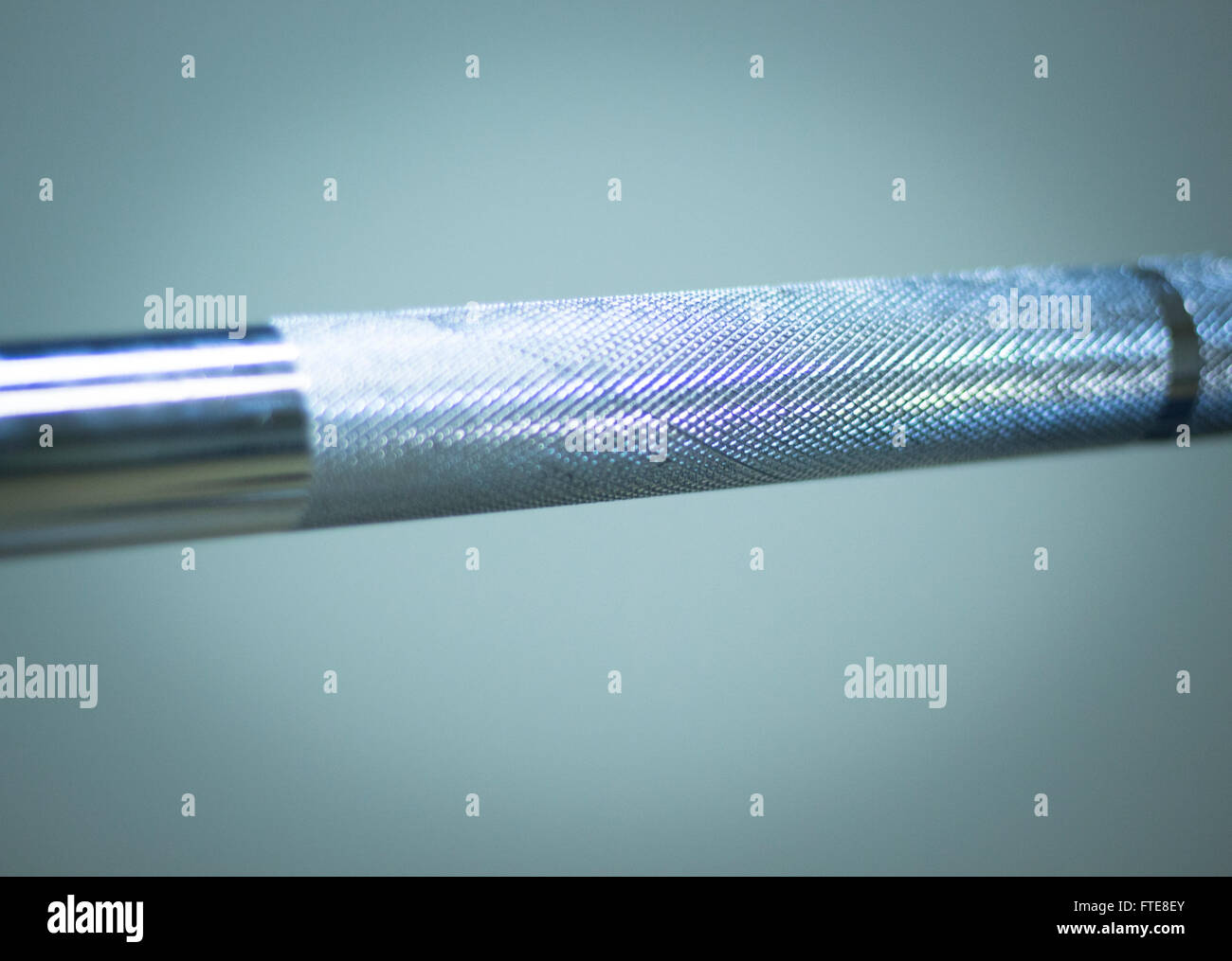 Olympic metal barbell in crossfit, bodybuilding and weight training ...