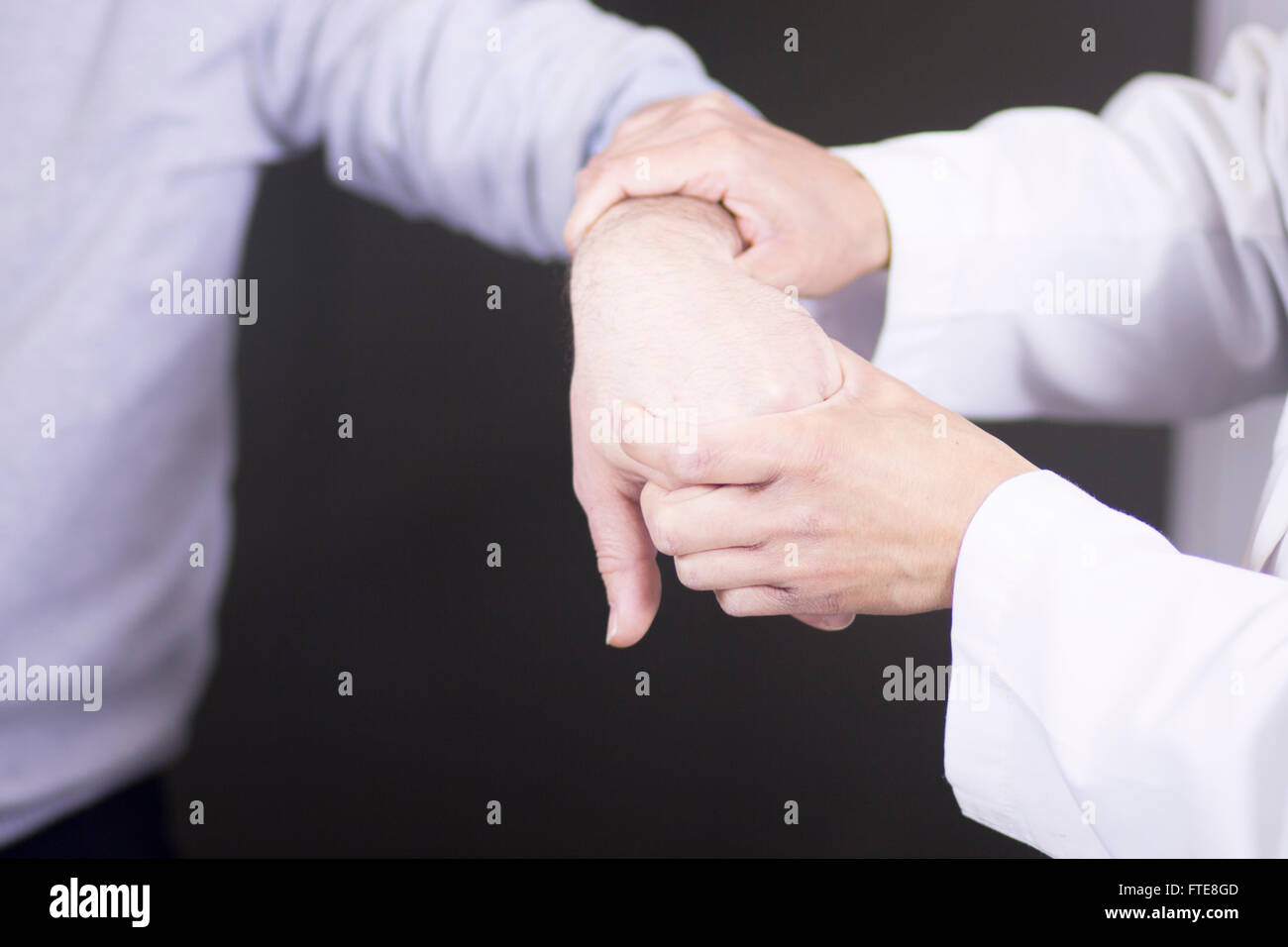 Traumatology and orthopedics surgeon in doctor and patient orthopedic ...