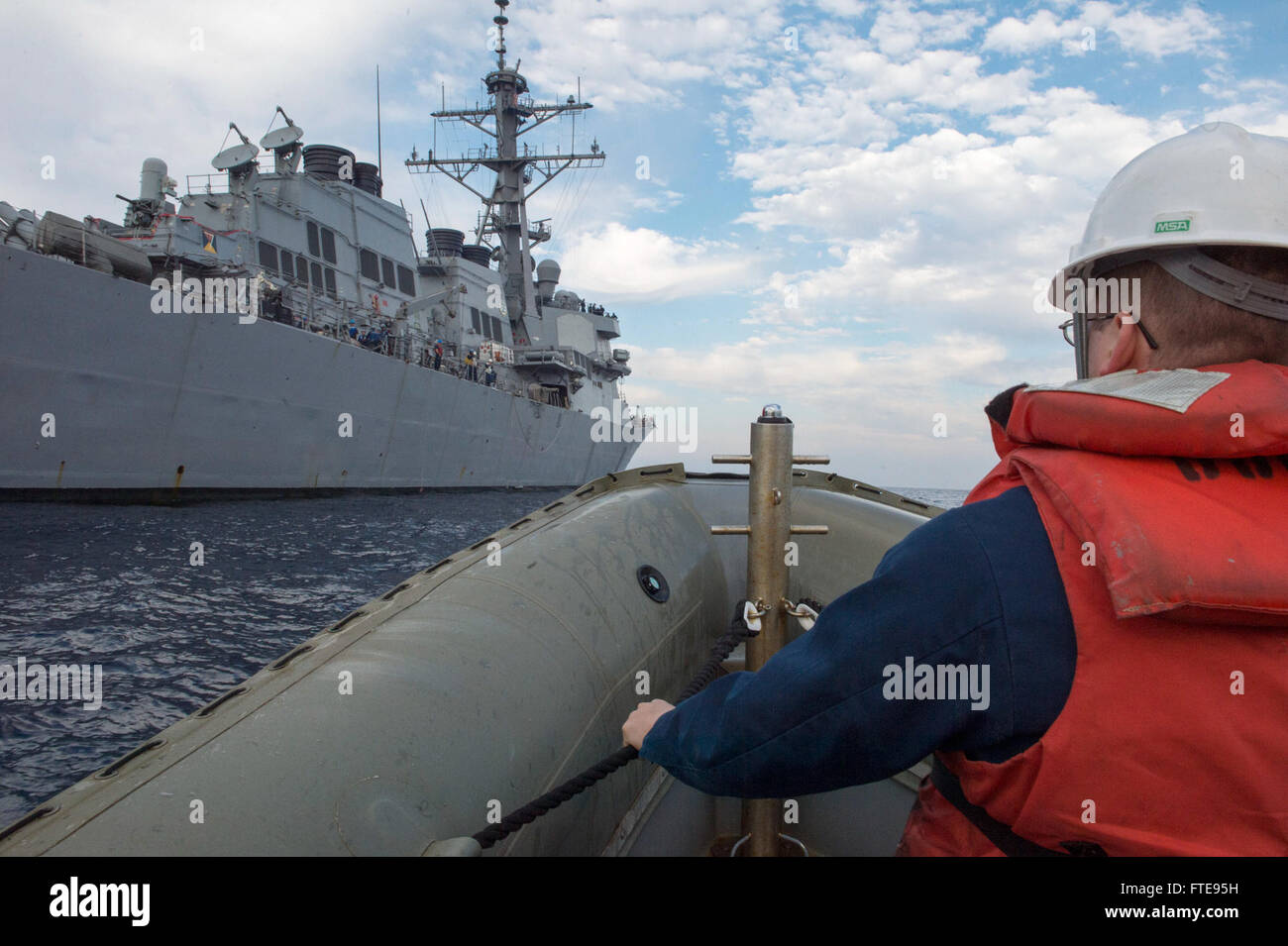 A photo of Ens. Matthew Blackmon, aboard the USS Stout (DDG 55 ...