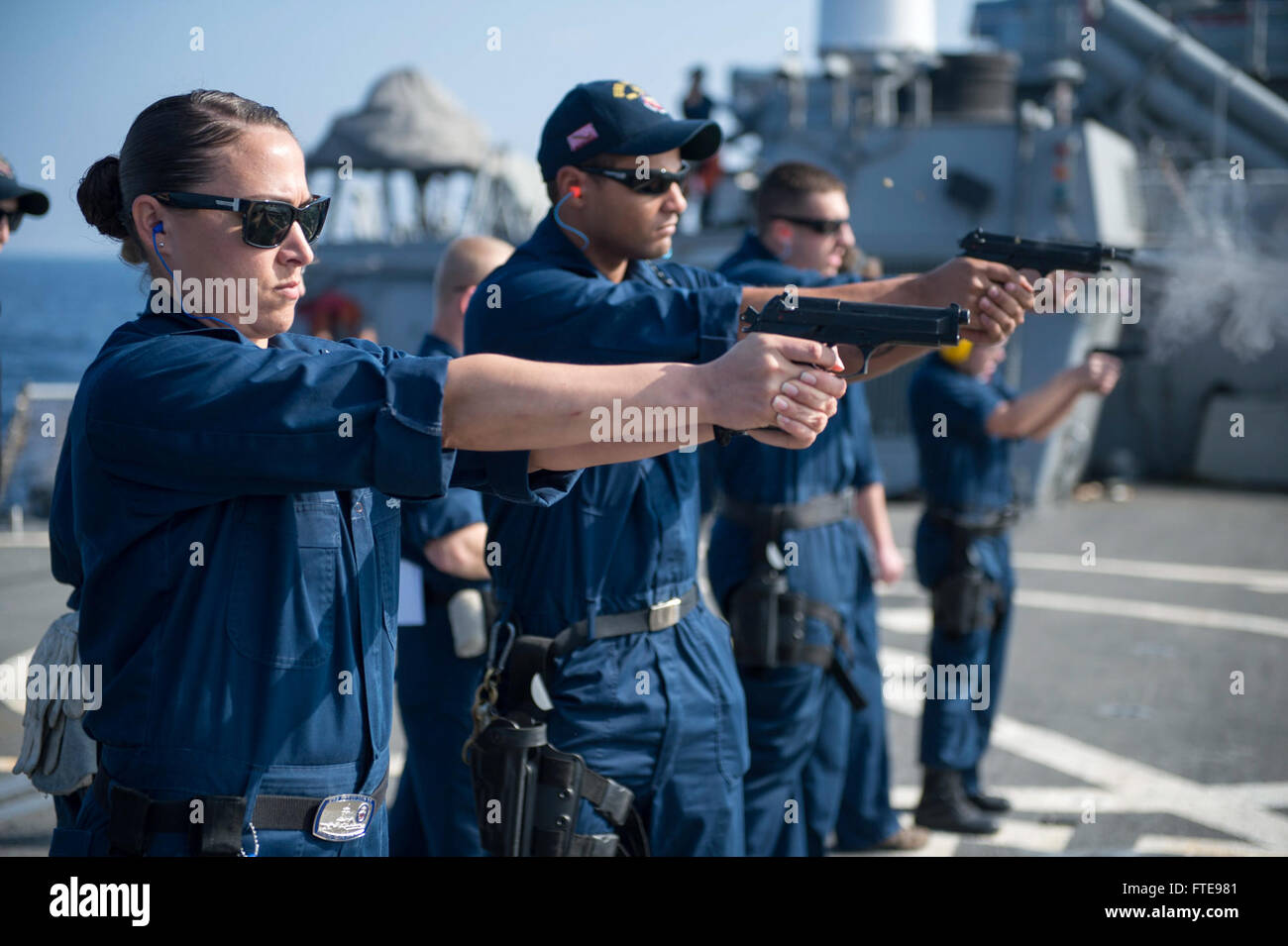 This photo shows Master-at-Arms 1st Class Krystal Meza and Gunner's ...