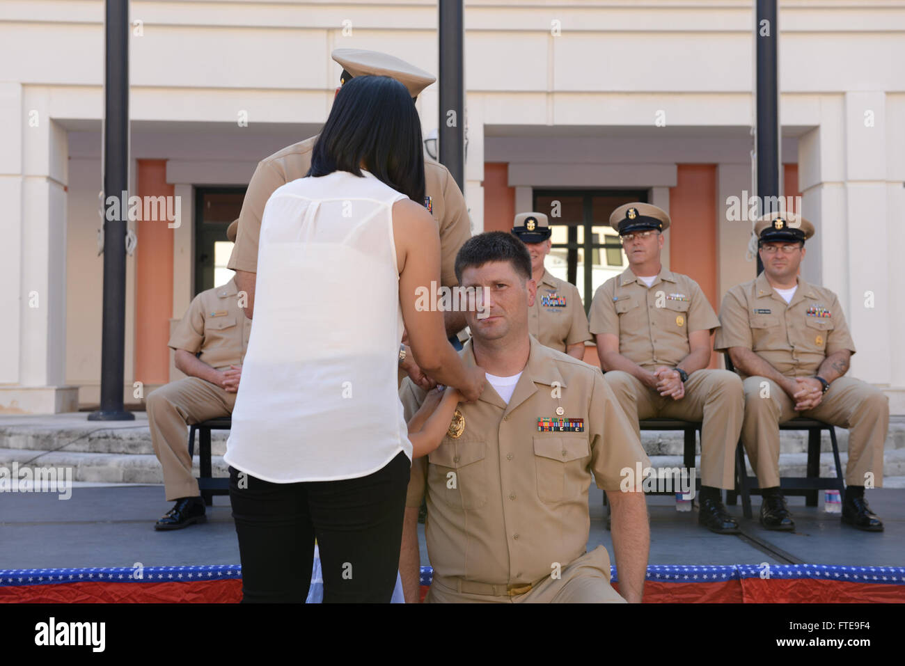 At the U.S. Navy's pinning ceremony in Naples, Italy, Francesca ...