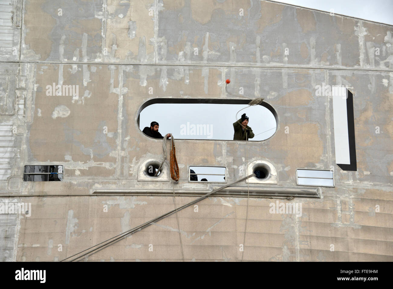 The photo taken in Souda Bay, Greece, shows U.S. Navy’s first-in-class ...