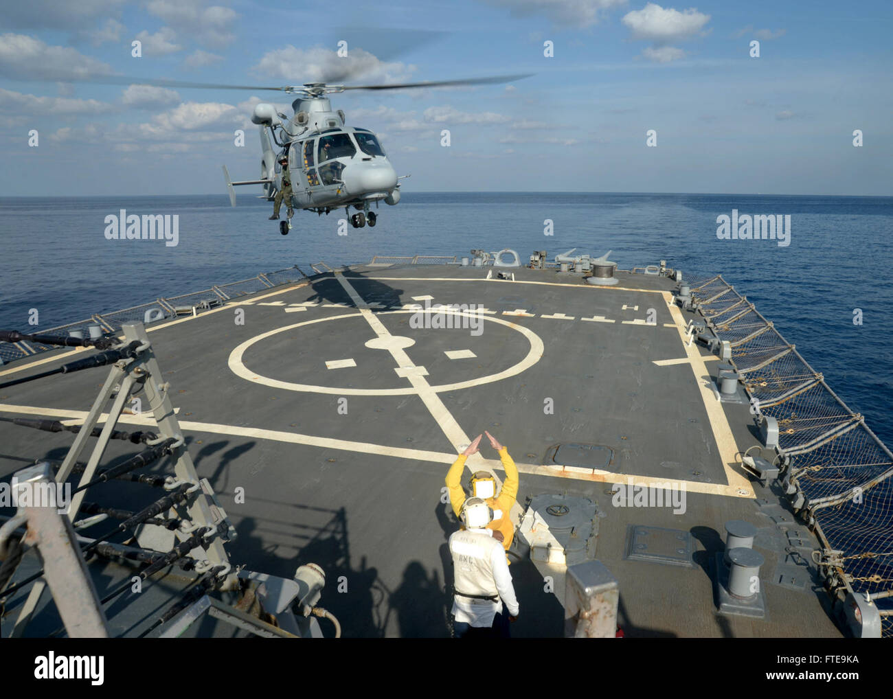 On February 6, 2014, a French navy Eurocopter AS565 Panther helicopter ...