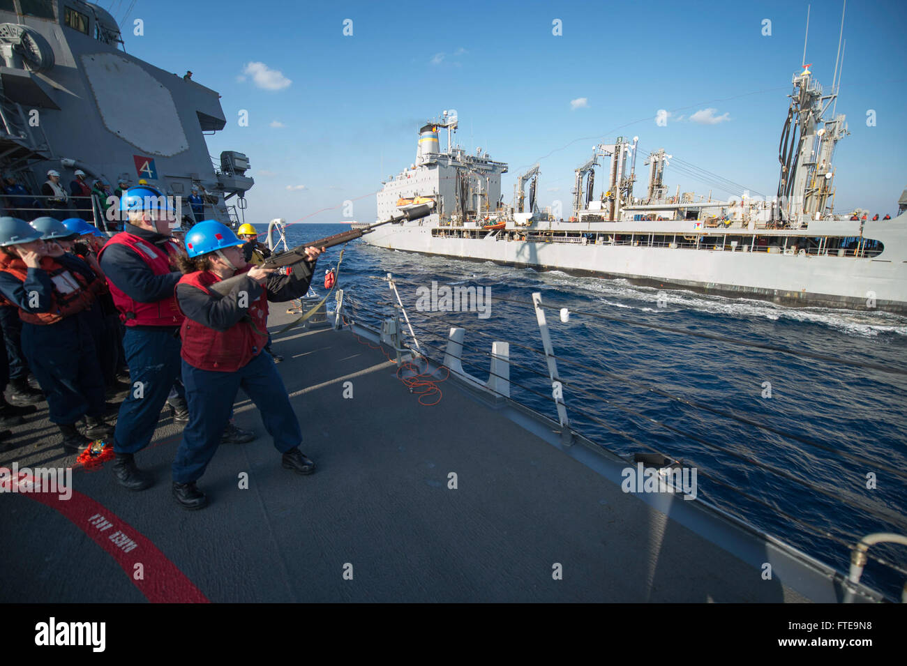The USS Stout (DDG 55), an Arleigh Burke-class guided-missile destroyer ...