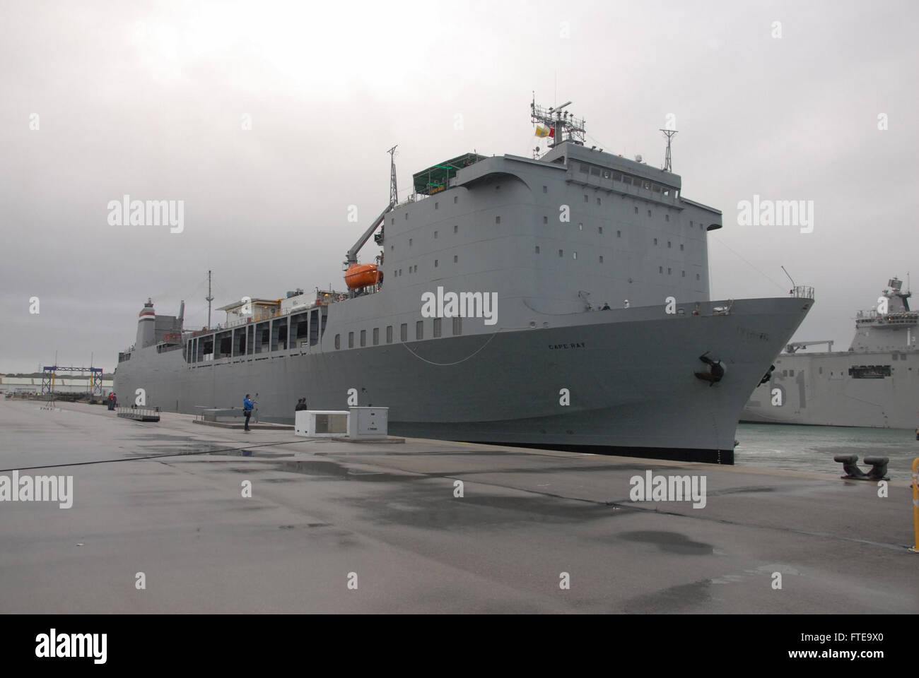 The container ship MV Cape Ray (T-AKR 9679) arrives at Naval Station ...