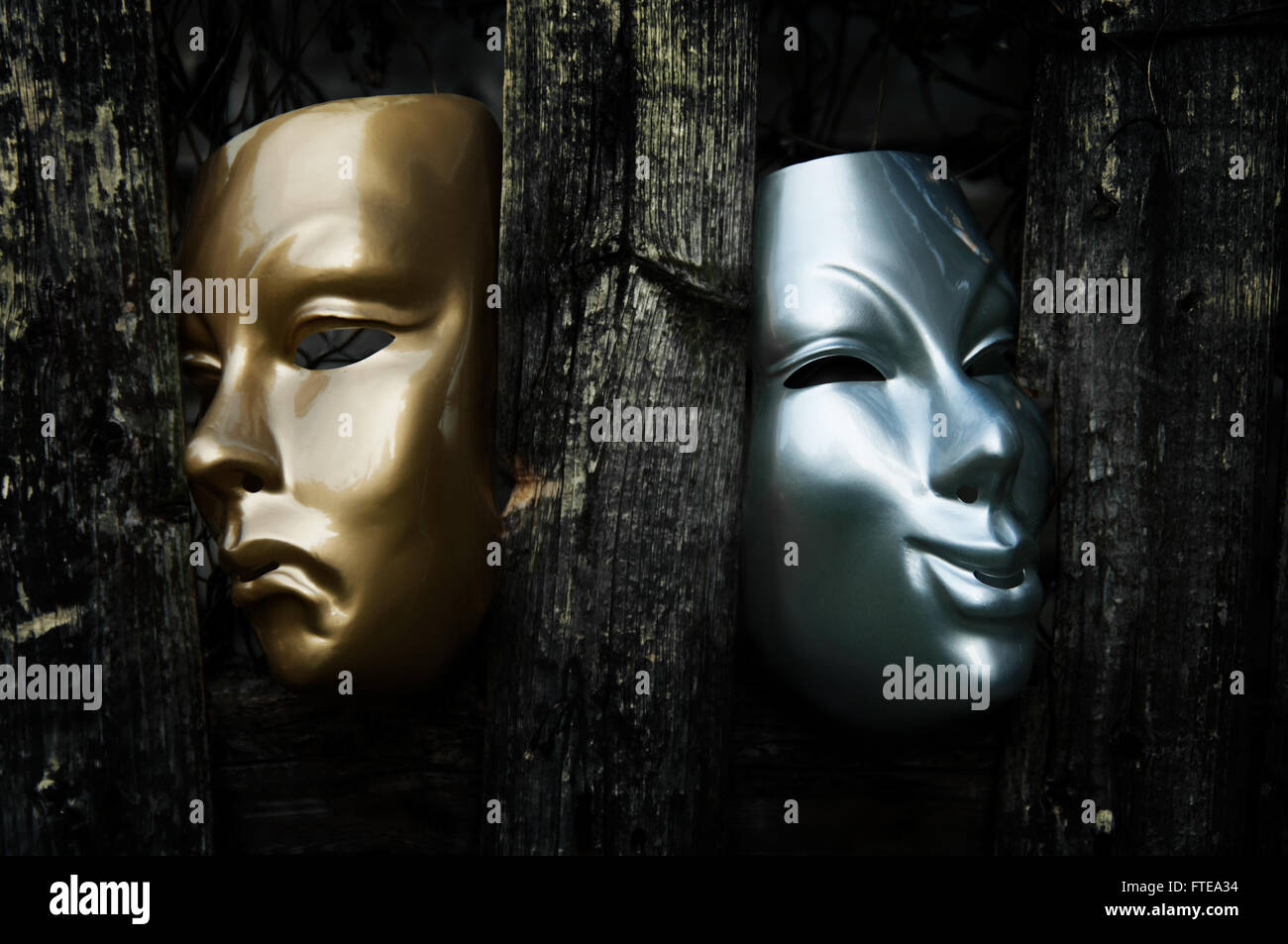Comedy and Tragedy - Drama Theater Masks Stock Photo - Alamy