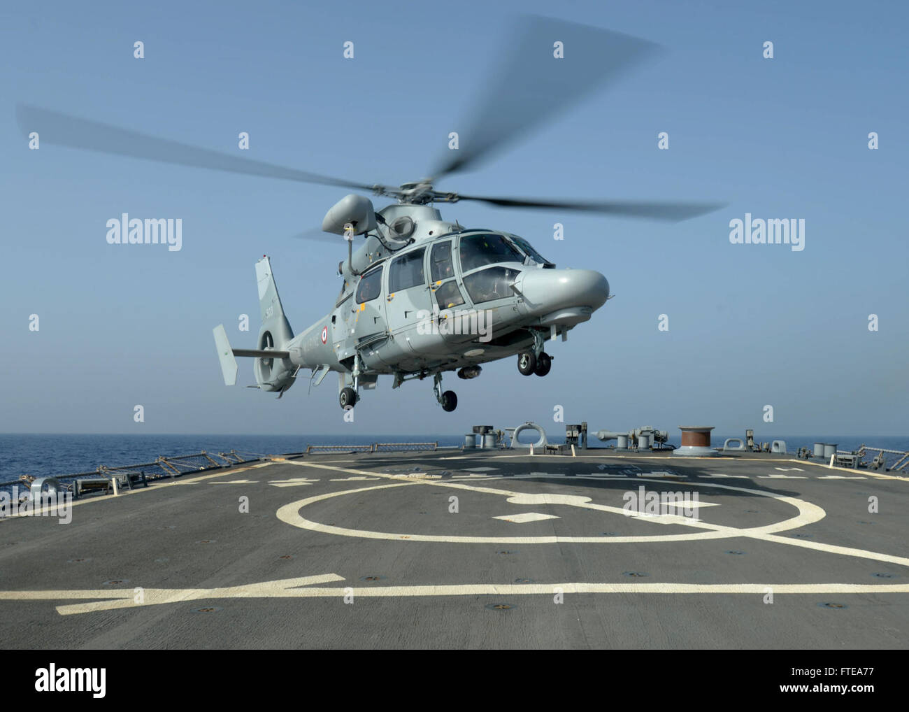 On February 22, 2014, a French navy Eurocopter AS565 Panther helicopter ...