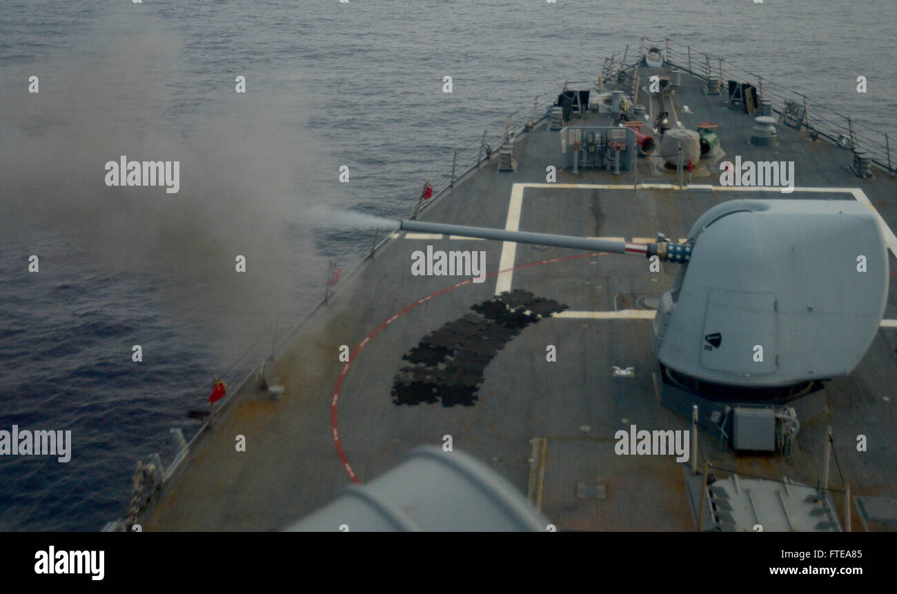 The USS Ramage (DDG 61), an Arleigh Burke-class guided-missile ...