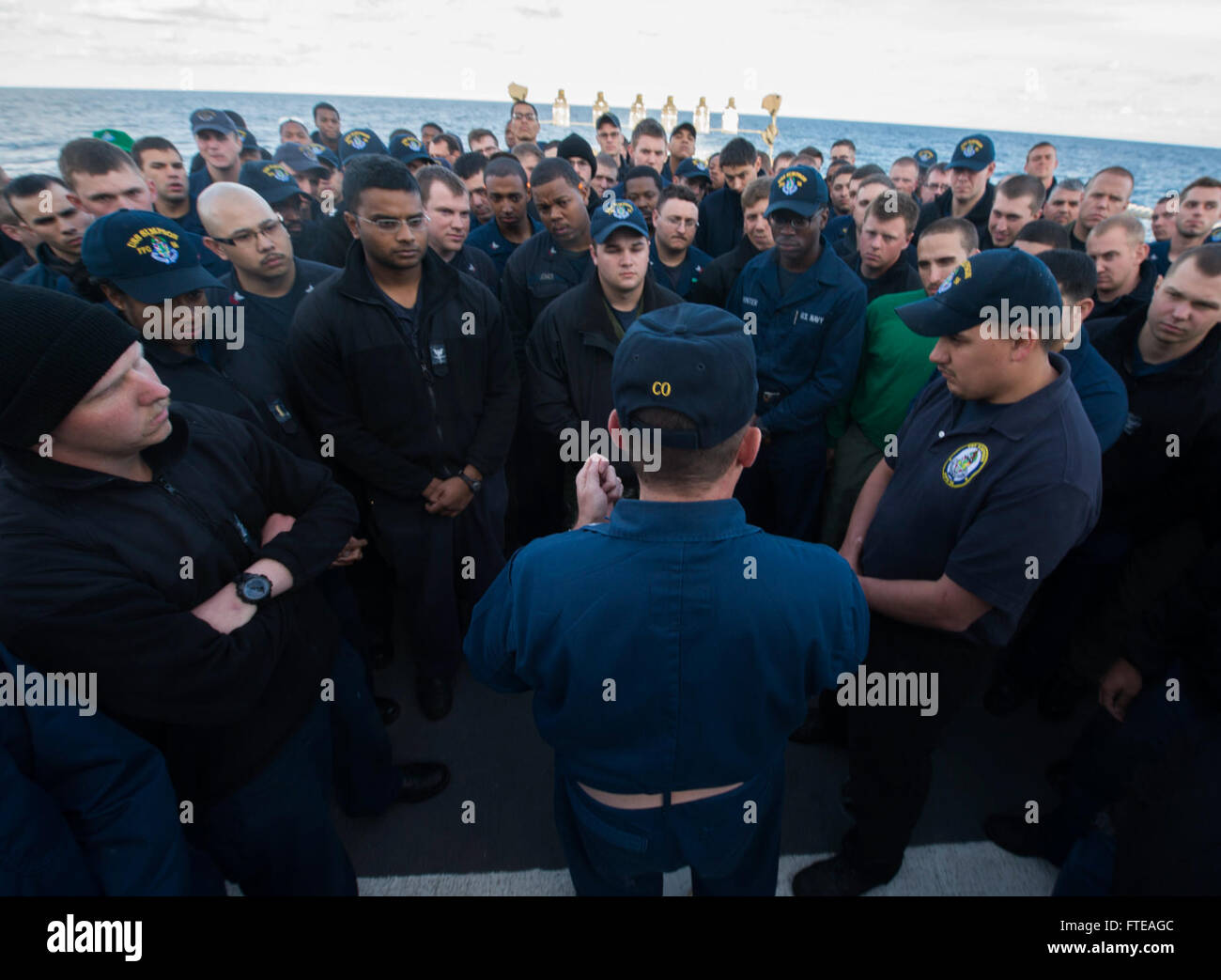 This U.S. Navy photo shows Cmdr. Christopher Follin of the USS Simpson ...