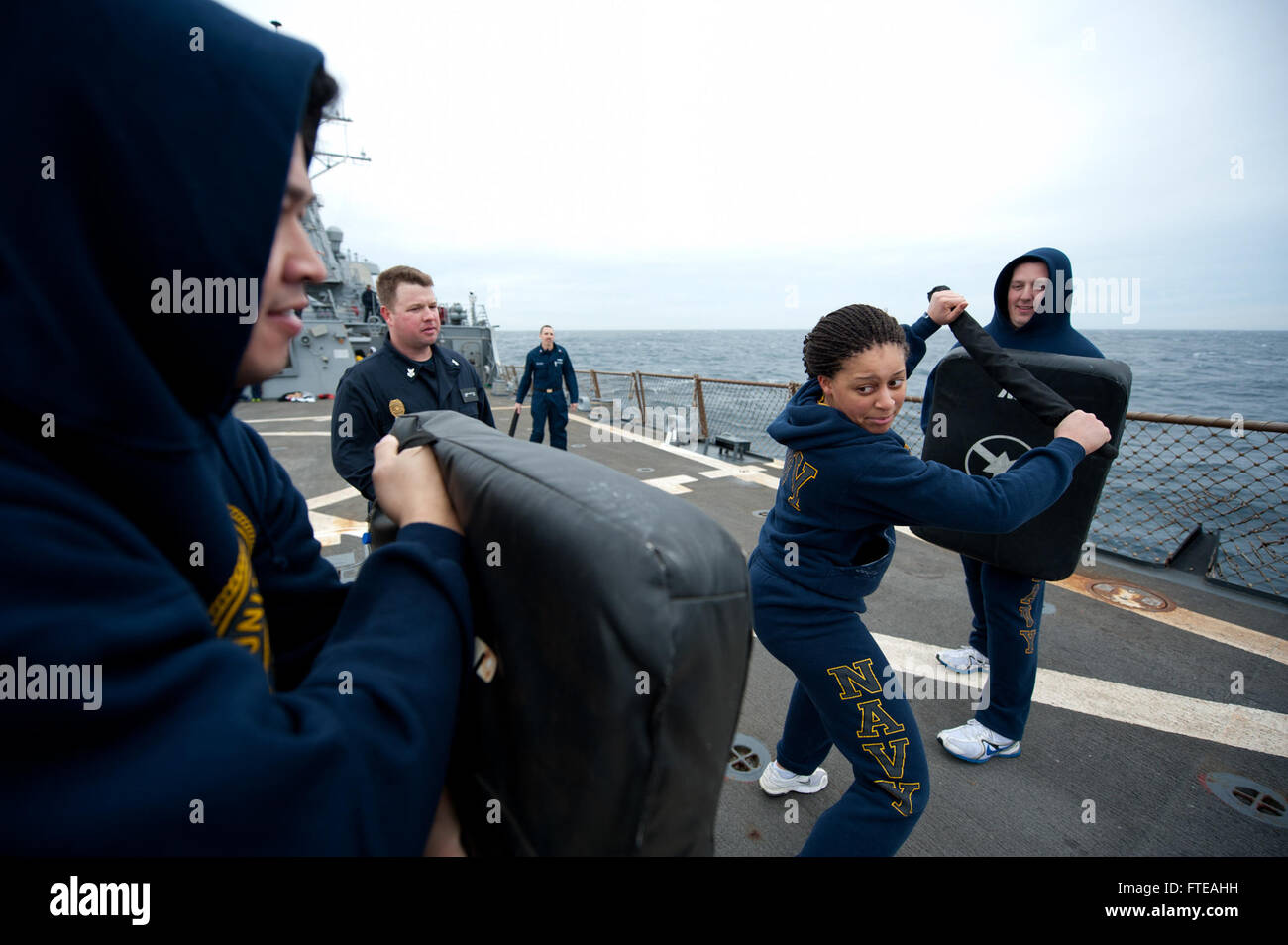 Electronics Technician 3rd Class Tyree Turner undergoes training aboard ...