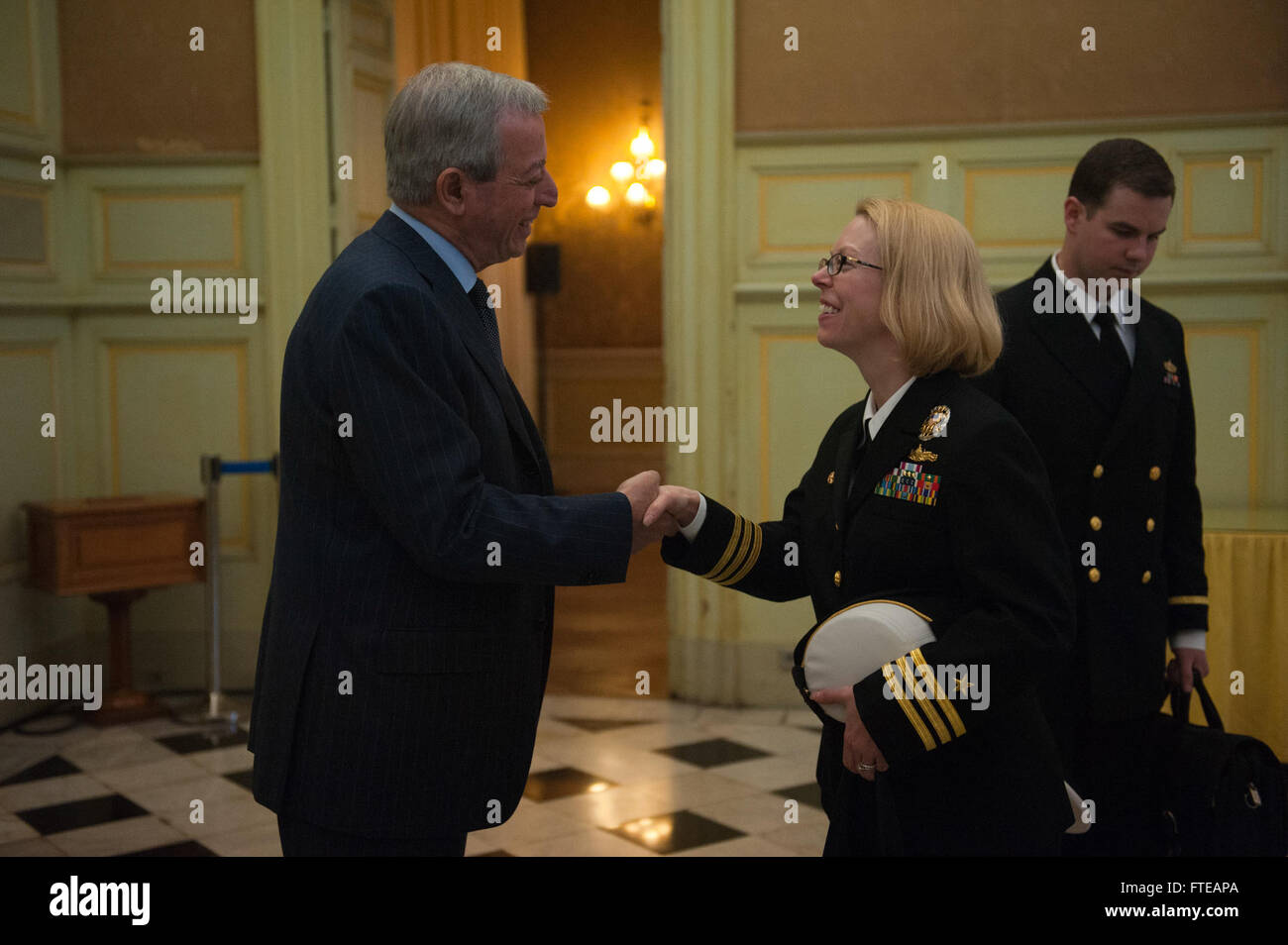Cmdr. Camille Flaherty, commanding officer of the USS Arleigh Burke ...