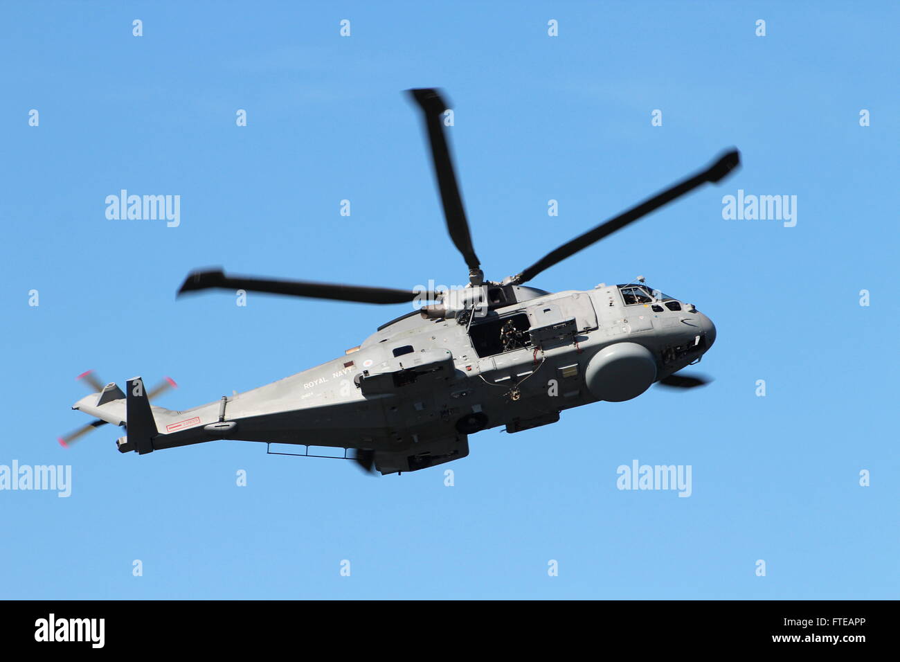 ZH824, an AgustaWestland Merlin HM1 of the Royal Navy, displays over ...