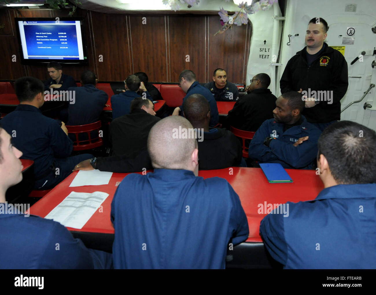 Ships mess decks hi-res stock photography and images - Alamy