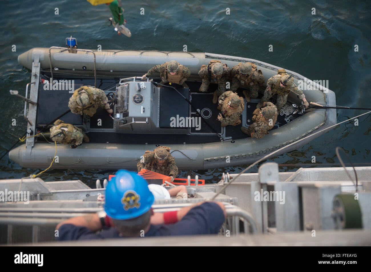 Marines in boat hi-res stock photography and images - Alamy