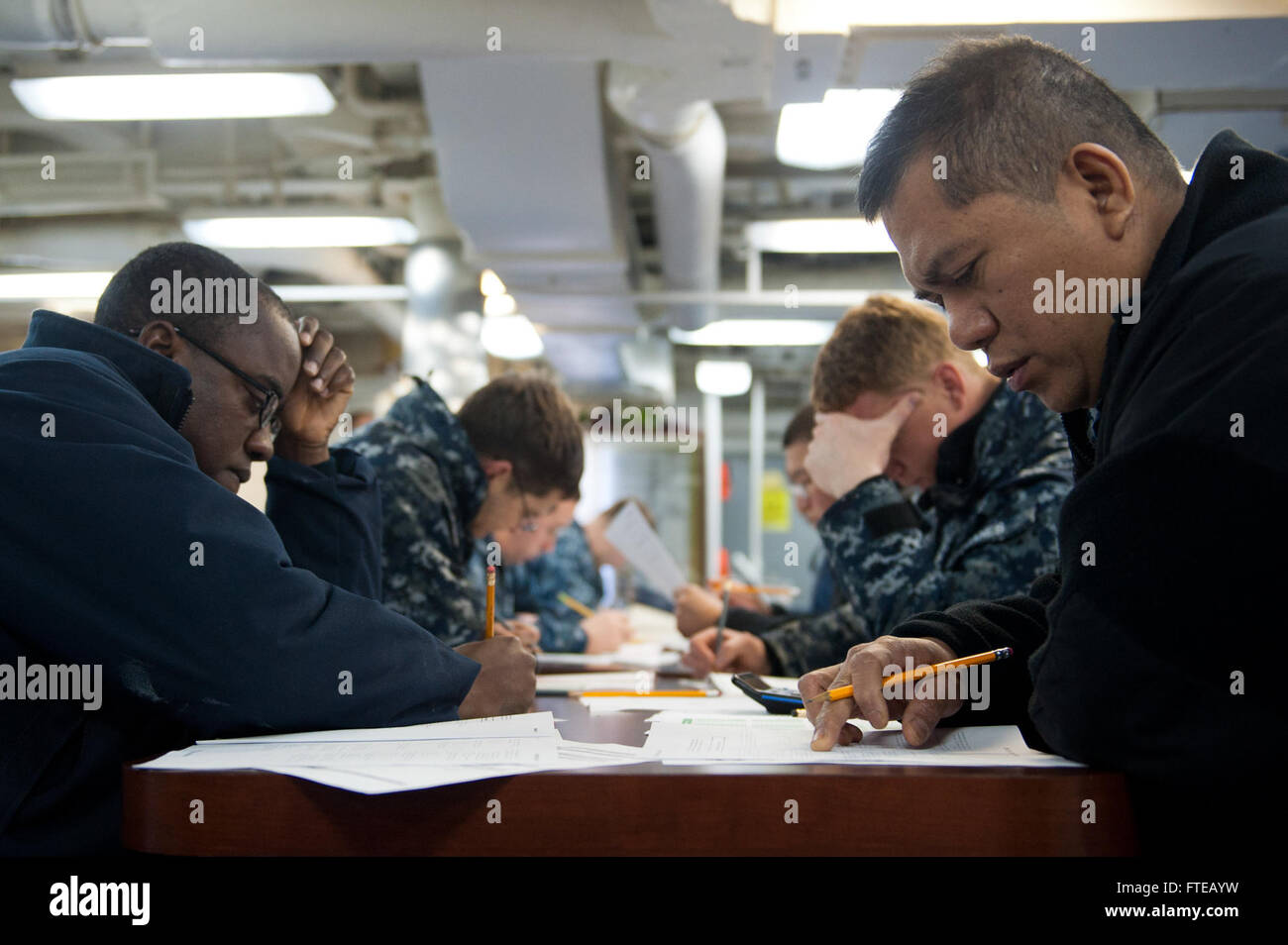Ships mess decks hi-res stock photography and images - Alamy