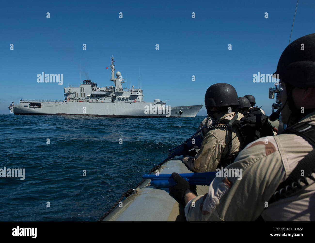 On March 6, 2014, members of the USS Simpson (FFG 56) VBS team prepared ...