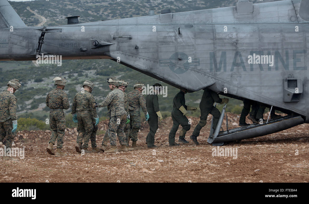 In this image from a March 2014 joint training exercise in Greece, U.S ...