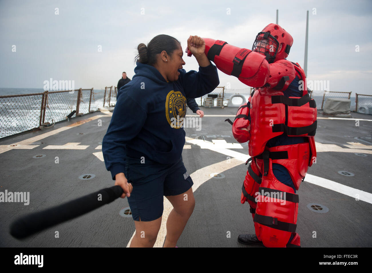 Hospital Corpsman 3rd Class Michelle Bracey practices self-defense ...