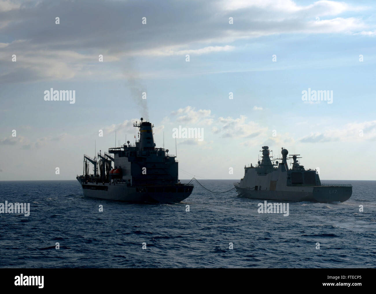 On March 26, 2014, the USNS John Lenthall (T-AO 189) conducted an ...