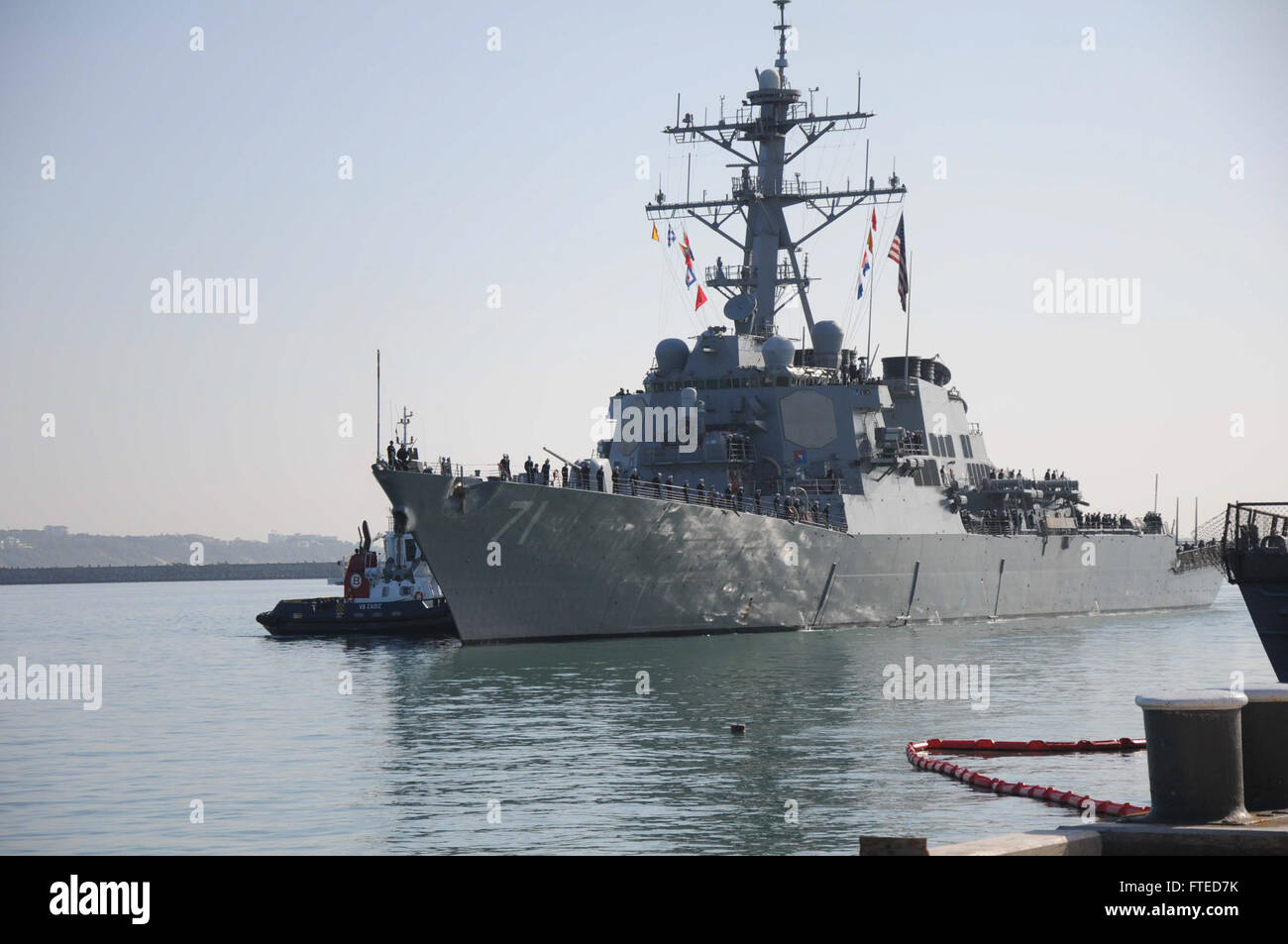 USS Ross (DDG 71), an Arleigh Burke-class destroyer, returns to Naval ...