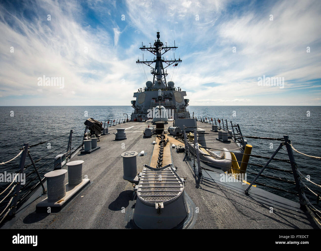 The USS Donald Cook (DDG 75), an Arleigh Burke-class guided-missile ...