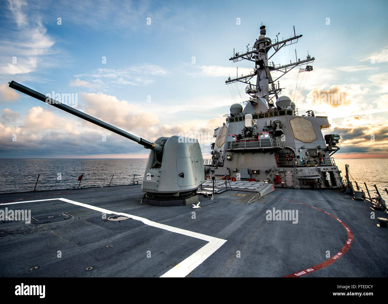 The USS Donald Cook (DDG 75), an Arleigh Burke-class guided-missile ...