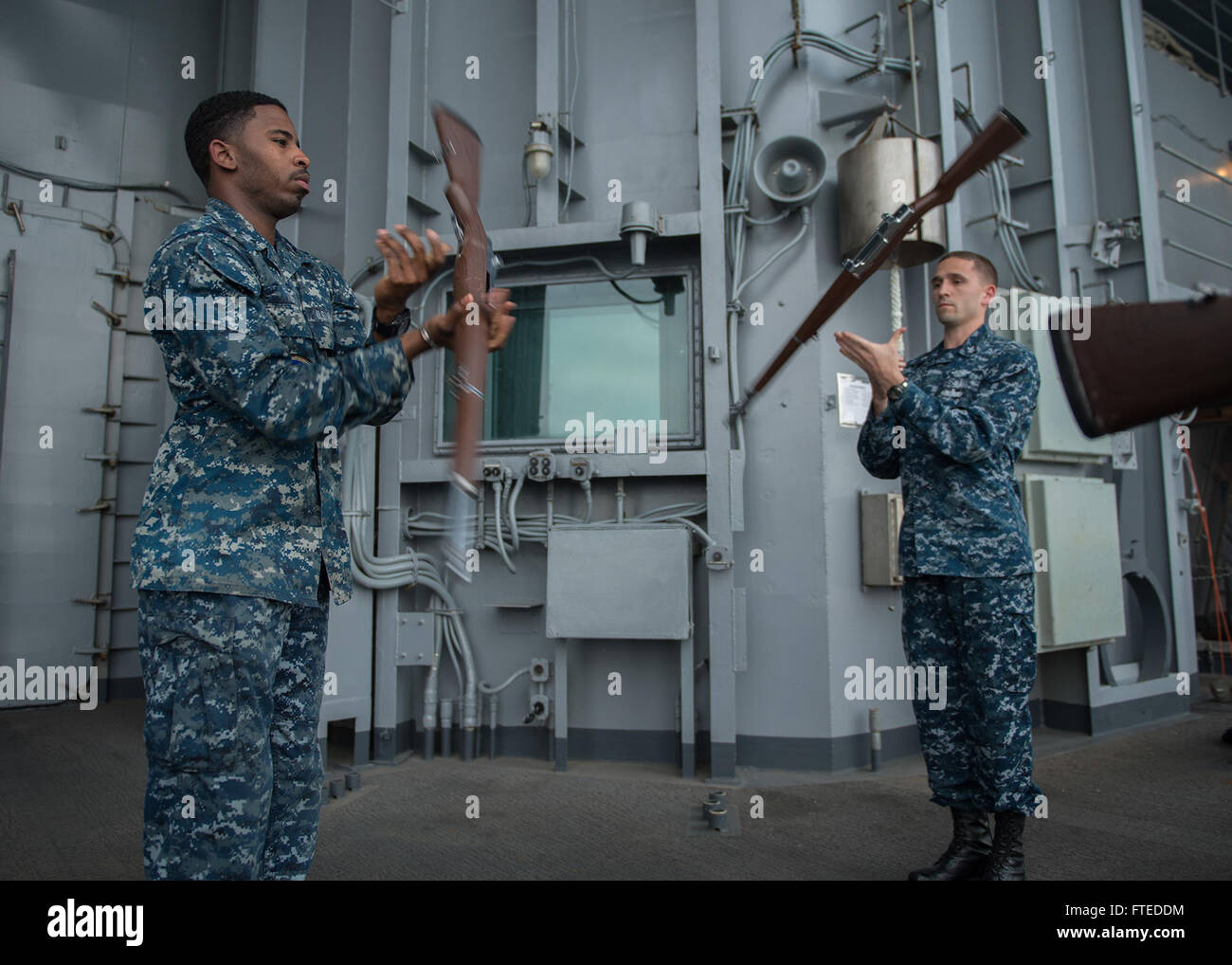 This photo shows U.S. Navy personnel, Aircrew Survival Equipmentman 3rd ...