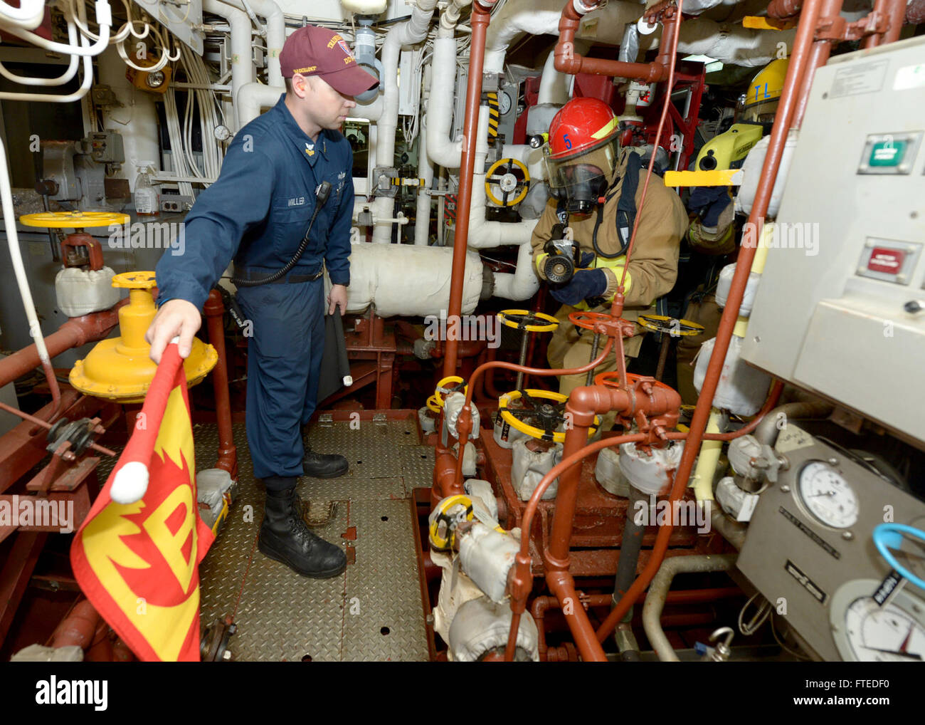 Engine room fire exercise hi-res stock photography and images - Alamy