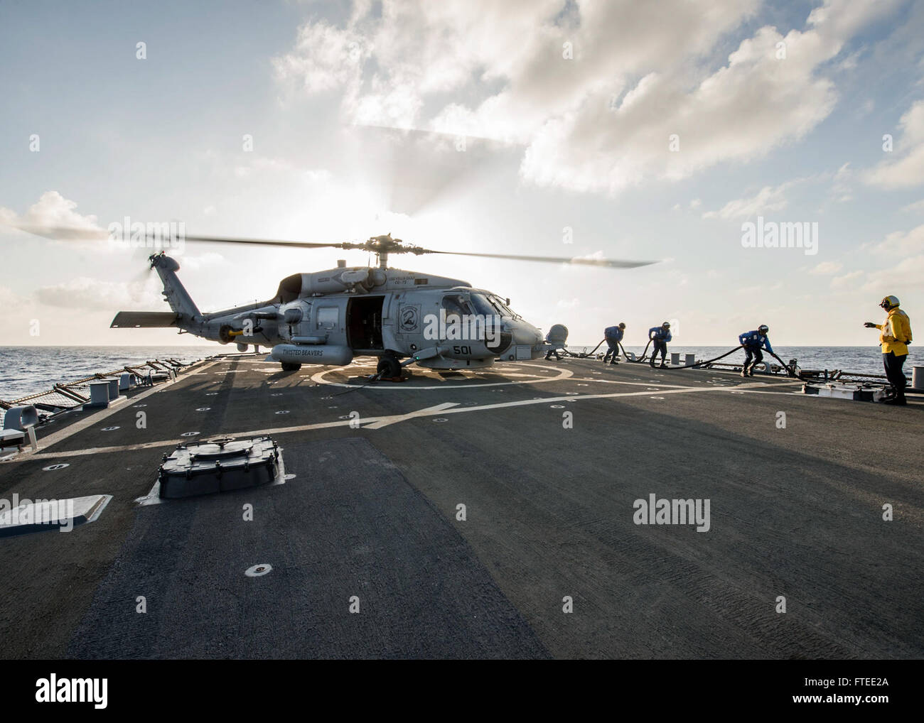 On April 26, 2014, aboard the USS Donald Cook (DDG 75), Sailors ...
