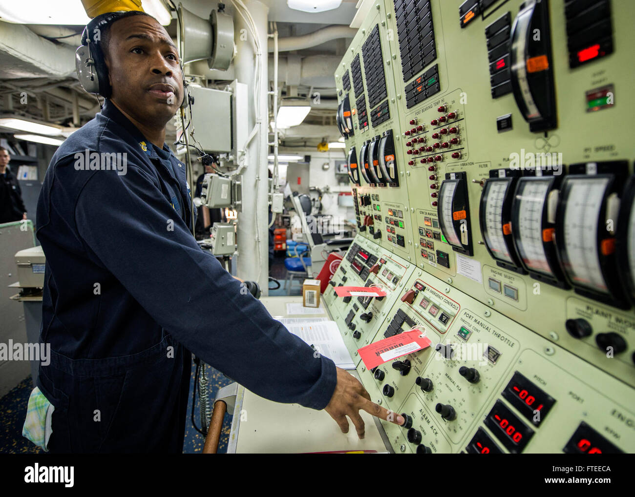 Central control station of a communication system hi-res stock ...