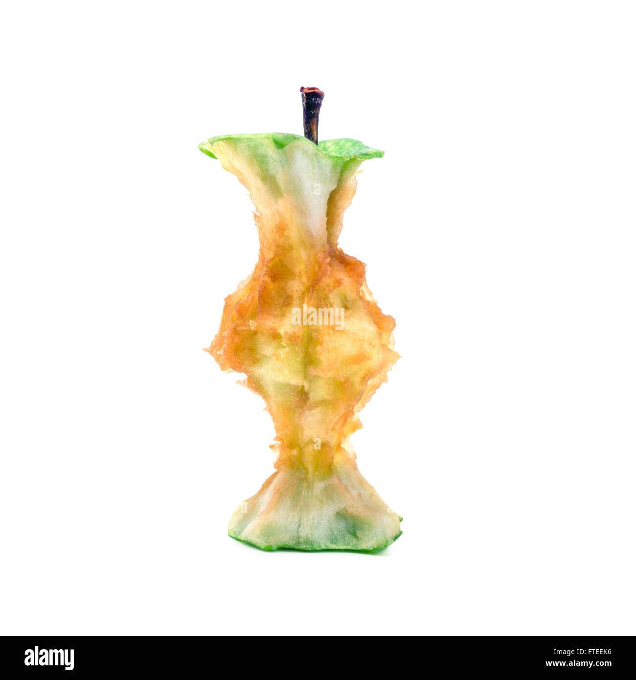 bit of apple isolated on white Stock Photo - Alamy