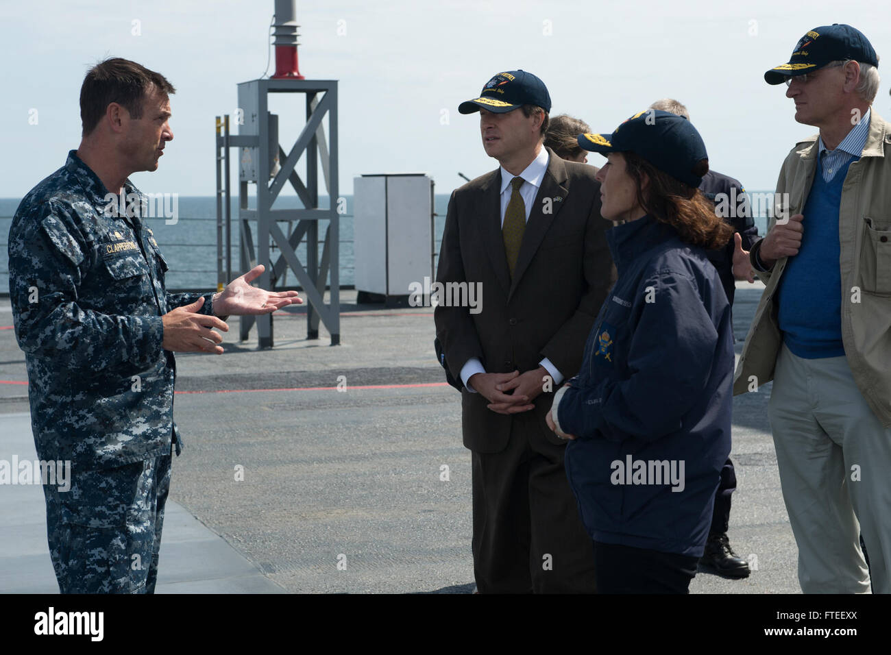 Capt. Craig A. Clapperton, commanding officer of the U.S. 6th Fleet ...