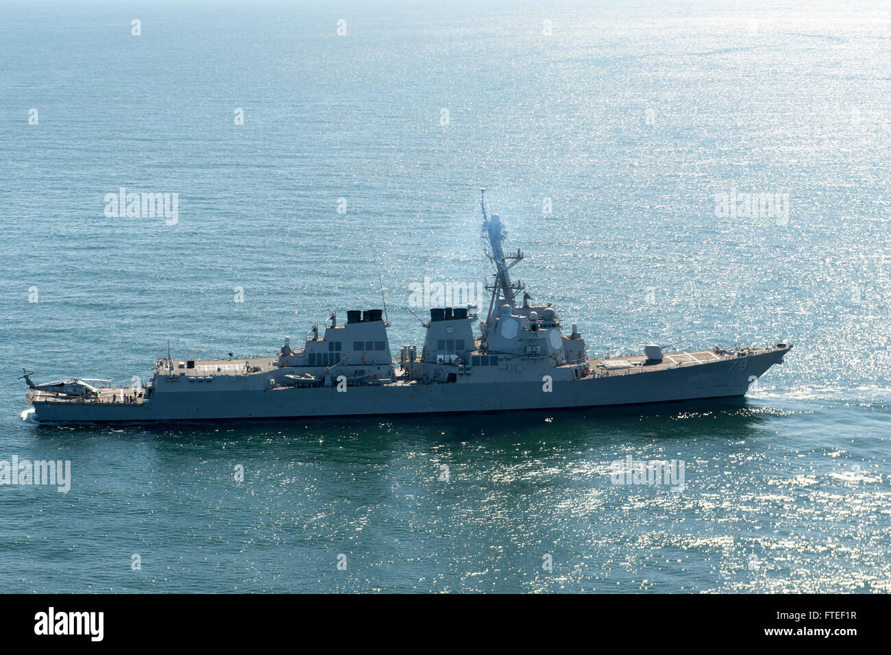 The USS Oscar Austin (DDG 79), an Arleigh Burke-class guided-missile ...
