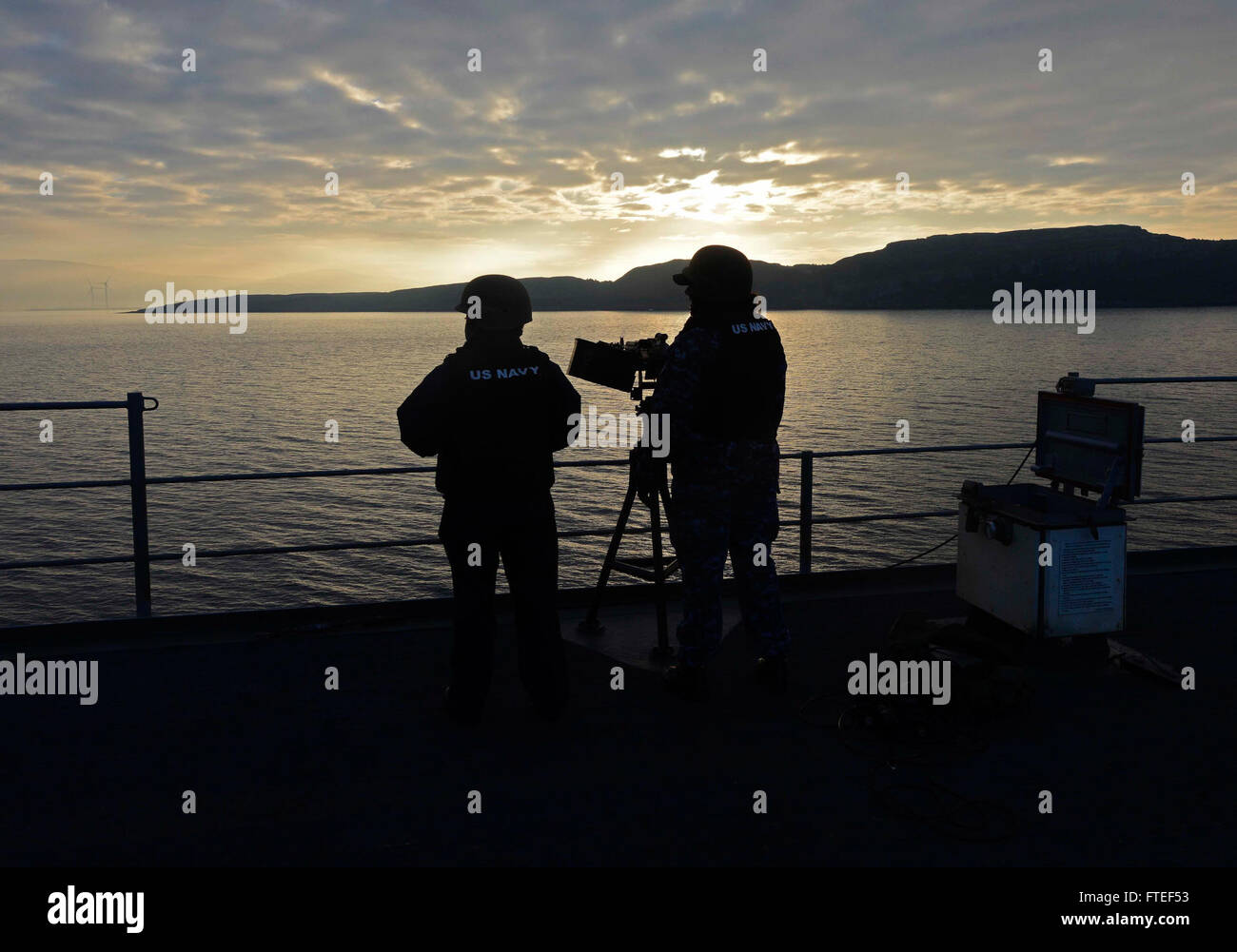 Sailors aboard the USS Mount Whitney (LCC 20), U.S. 6th Fleet flagship ...