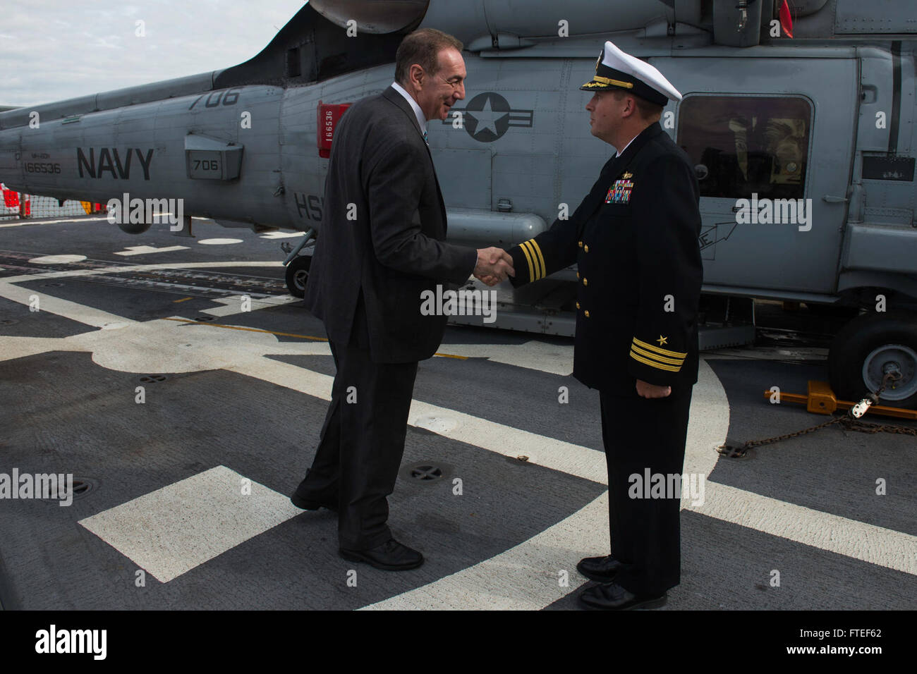 Cmdr. Brian Diebold, commanding officer of the USS Oscar Austin (DDG 79 ...