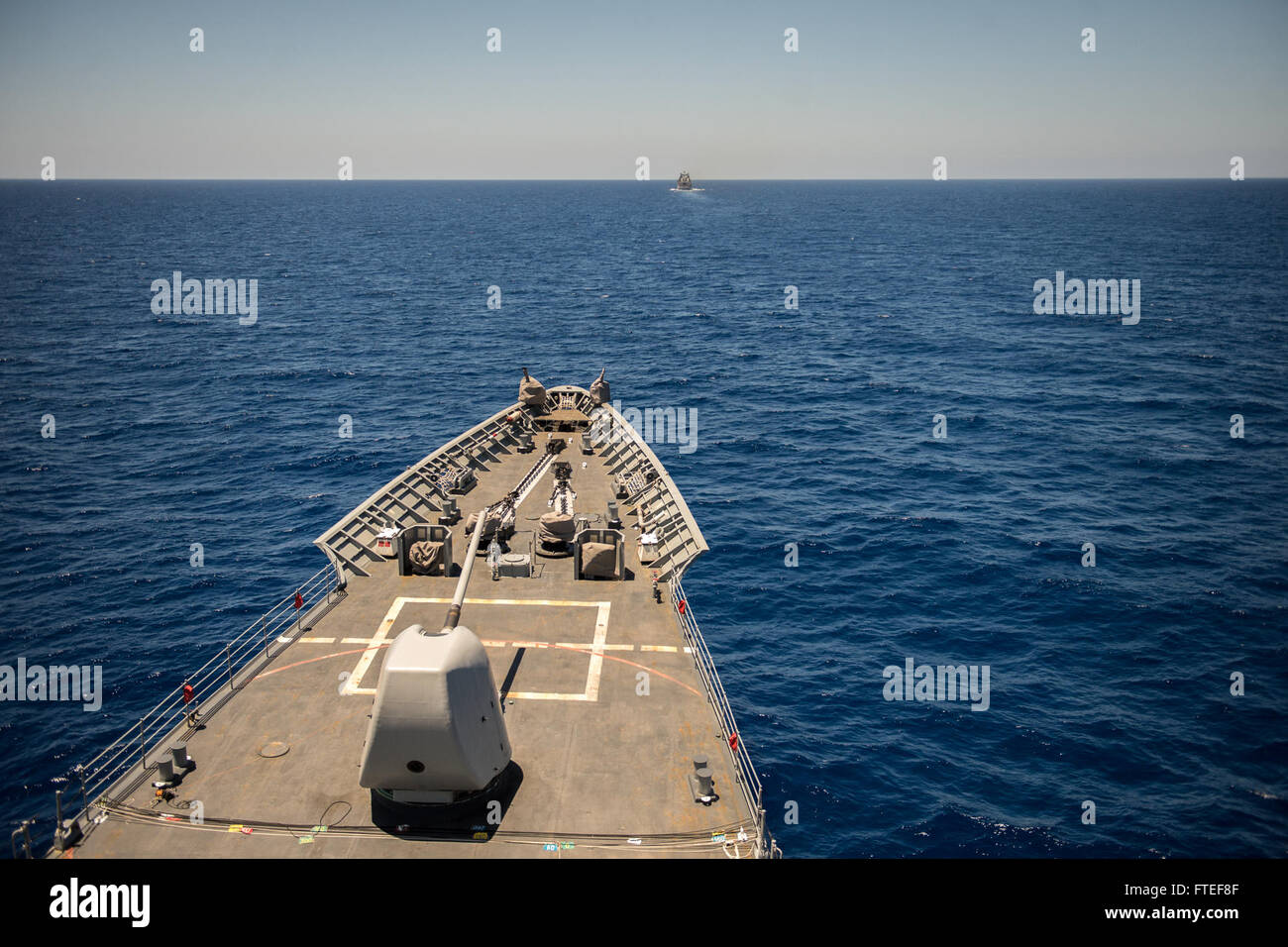 The USS Vella Gulf (CG 72), a Ticonderoga-class guided-missile cruiser ...