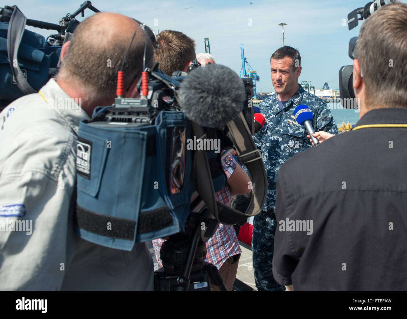 This image shows Capt. Craig A. Clapperton, commanding officer of the U ...