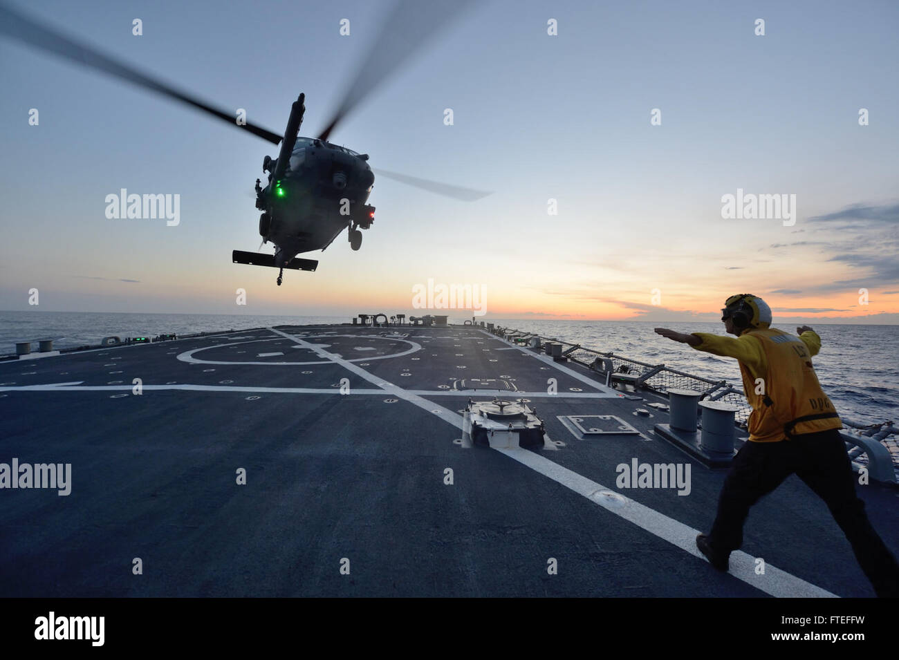 A U.S. Navy photo from 2014 showing Boatswains Mate 2nd Class Billie ...