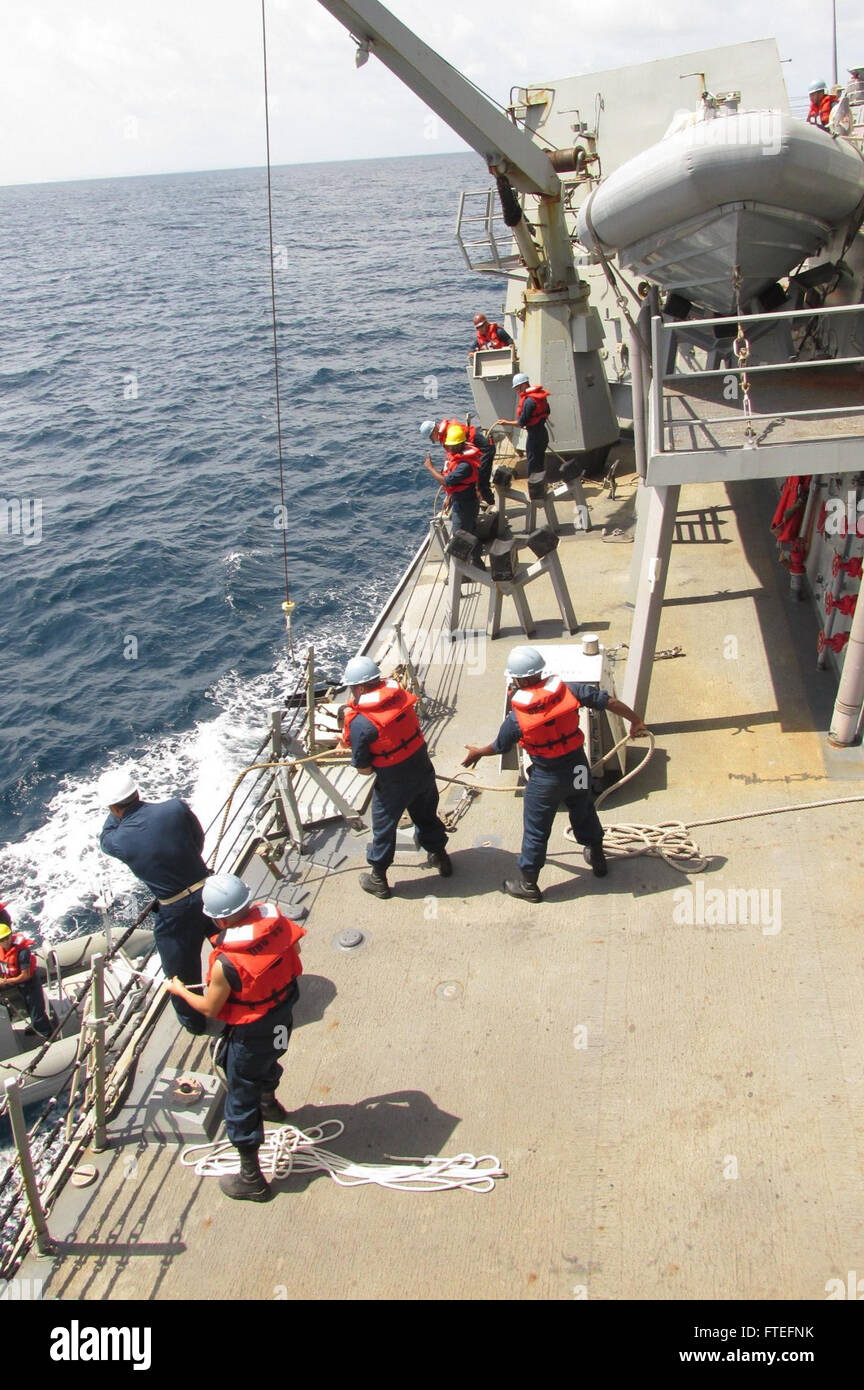 Sailors aboard the USS James E. Williams (DDG 95) conduct anti ...