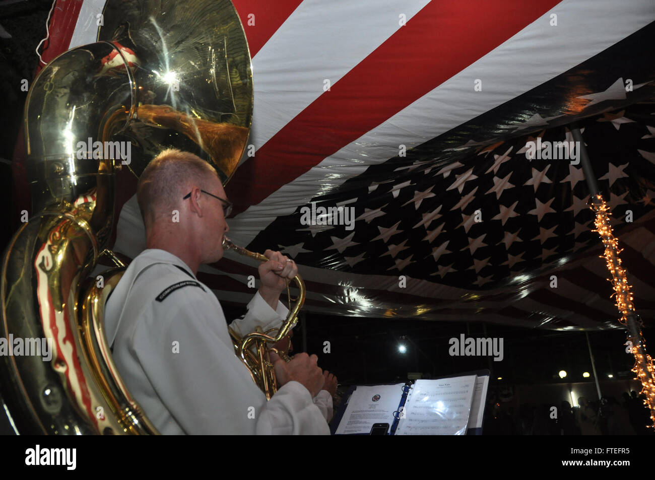 Musician 1st Class Christopher Jerome of the U.S. Naval Forces Europe ...