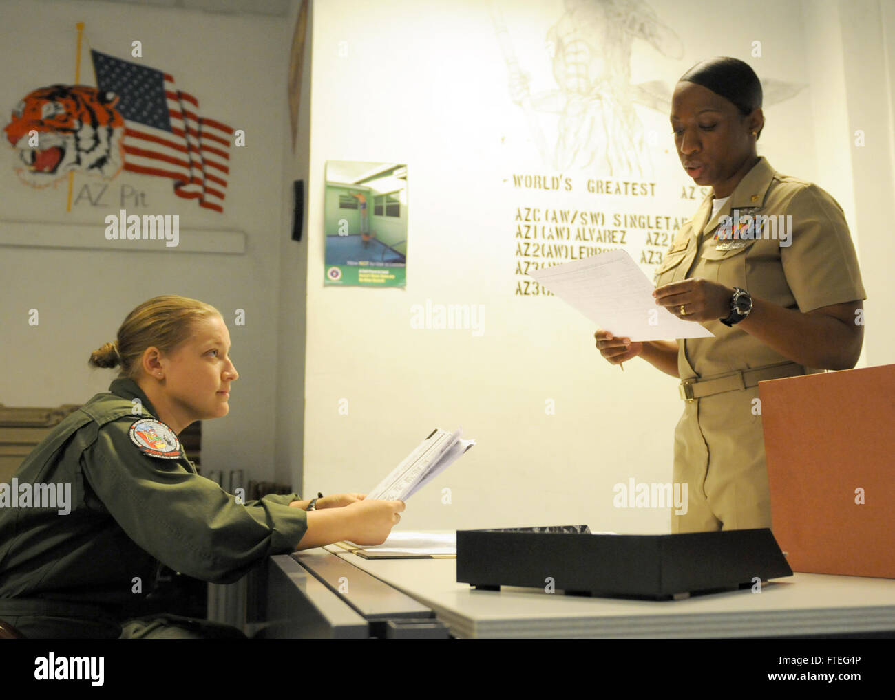 This photo shows Naval Aircrewman 3rd Class Chelsi Tow from Patrol ...