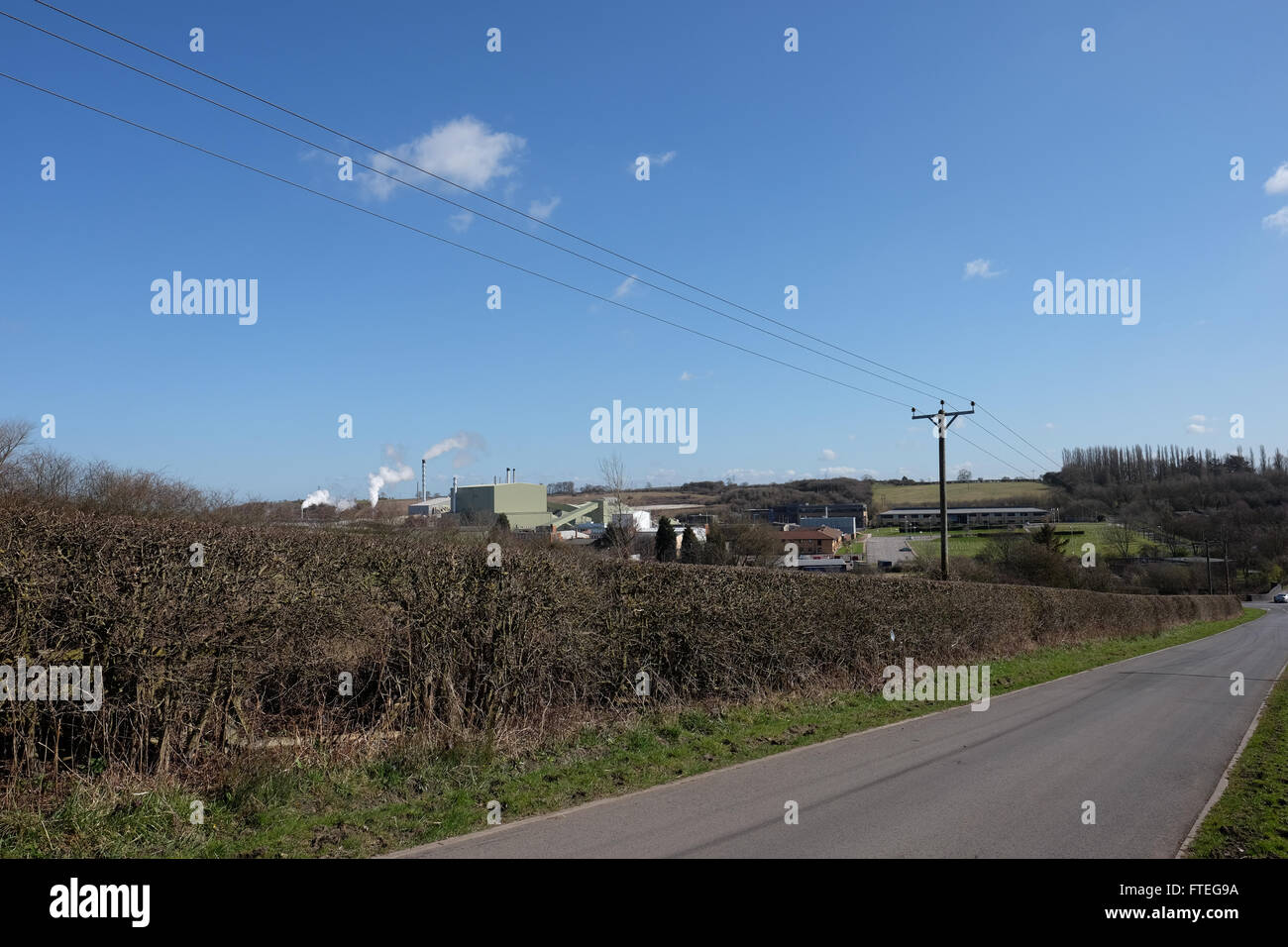 british gypsum at east leake nottinghamshire Stock Photo - Alamy