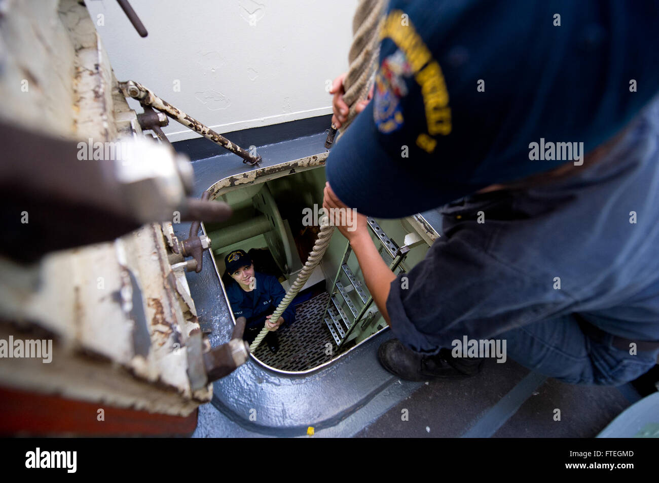 Fire Controlman Seaman Courtney Foltz aboard the USS Arleigh Burke (DDG ...